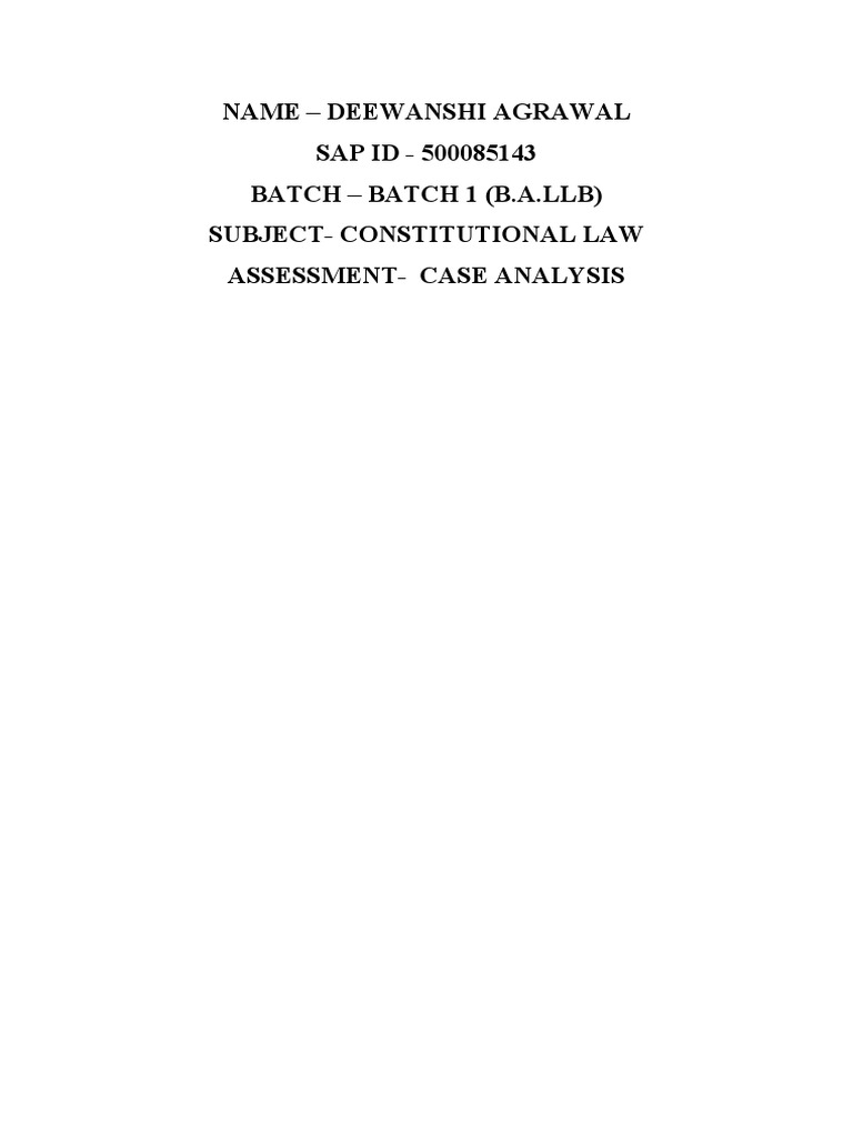 Case Analysis | Download Free PDF | U.S. State | Evidence (Law)