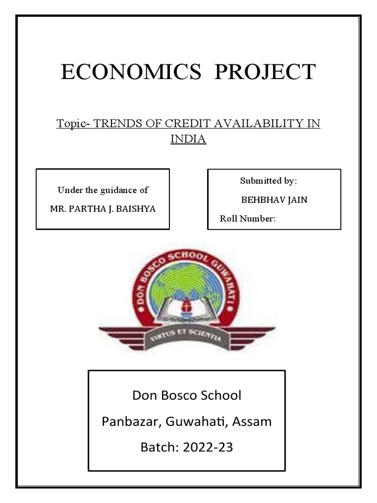 Economics Project | PDF