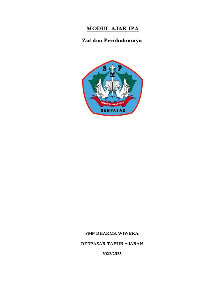 Modul IPA - Zat Dan Perubahannya | PDF