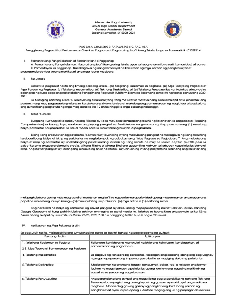 Panuto Sa Paggawa NG PC-Exam | PDF