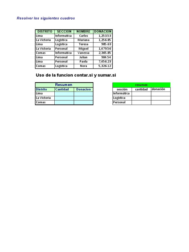 Fatima Yanet de Luna Esquivel - Funcion Contar-Sumar - Si (Práctica) | PDF