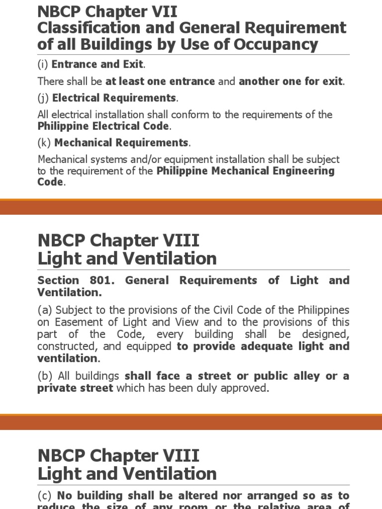 Module 2 - National Building Code of The Philippines - Part 2 | PDF | Building Code | Pipe ...