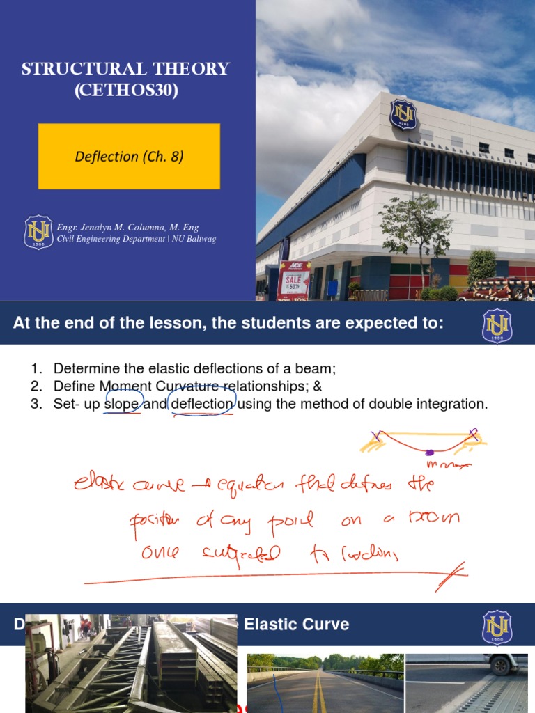 Lecture 5 - Deflection DIM | PDF | Bending | Beam (Structure)