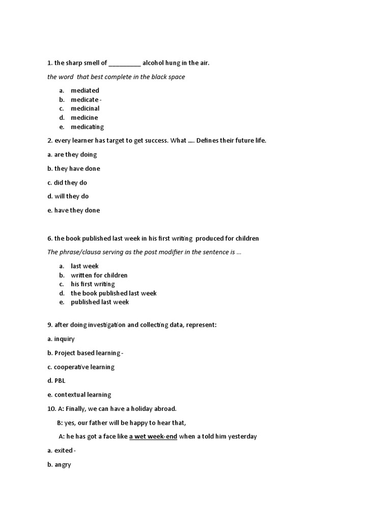 Soal UP Angkatan 2 HW | PDF | Neuroscience | Cognition
