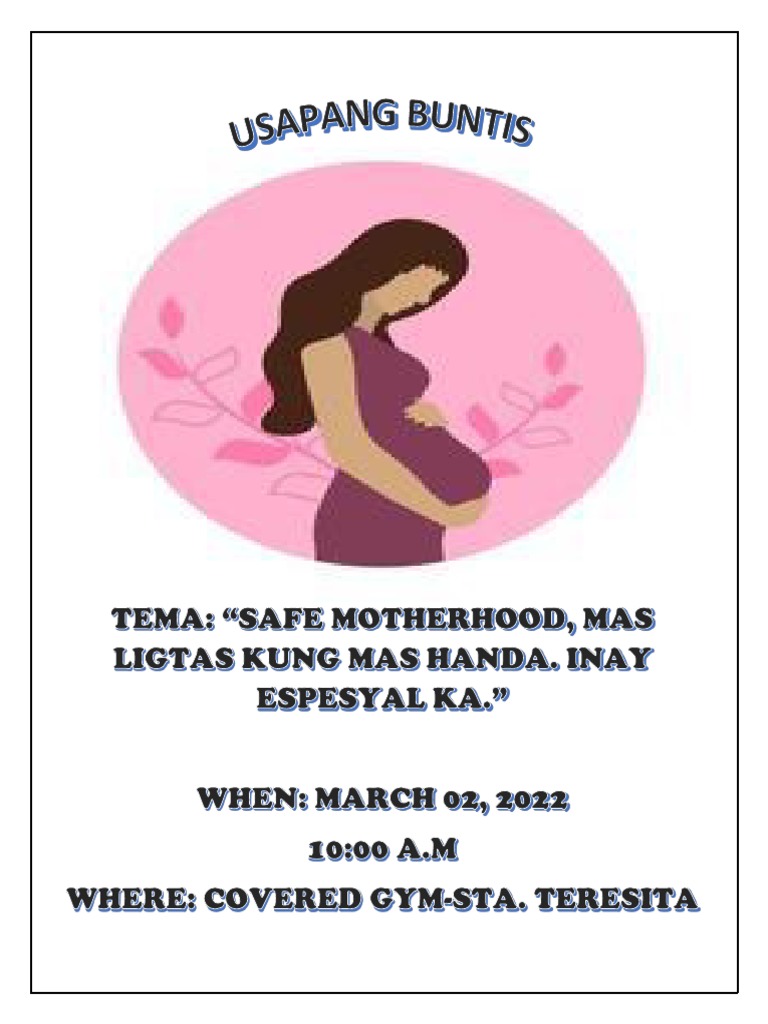 Program Usapang Buntis | PDF