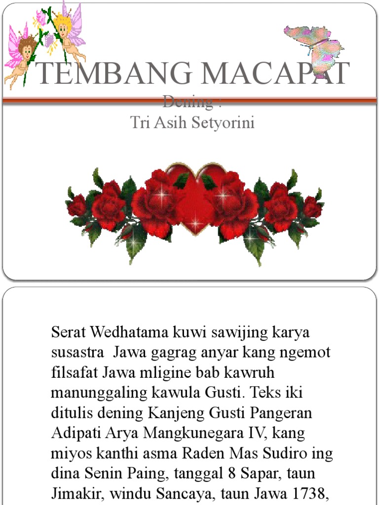 Teori Tembang Macapat Kinanthi | PDF