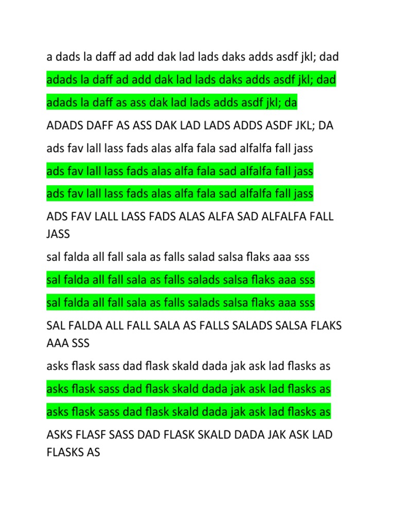 Practice in Keyboarding | PDF