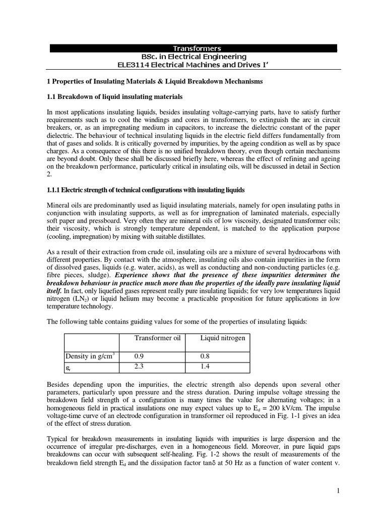 Module 2-Transformers Lecture Notes 2020 | PDF | Electrical Breakdown ... Module 2-Transformers Lecture Notes 2020 | PDF | Electrical Breakdown ...