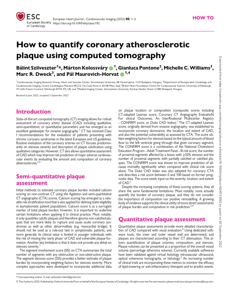 Jeac 192 | PDF | Atheroma | Atherosclerosis