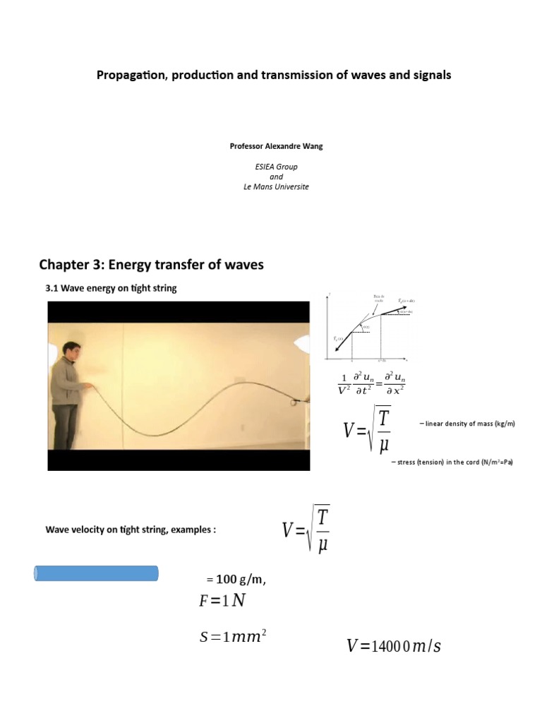 Wave Energy Transfer Mechanics | PDF | Waves | Oscillation