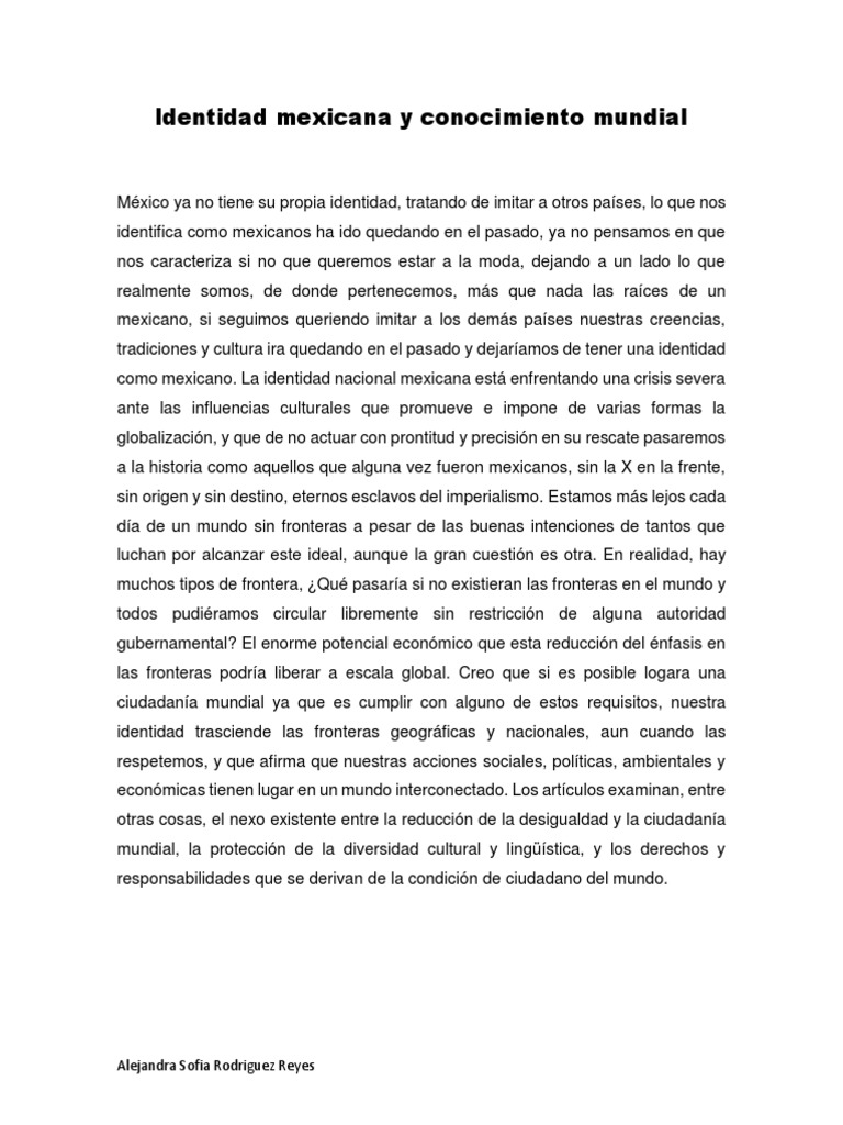 Crisis de la identidad mexicana actual | PDF | Ciencias sociales