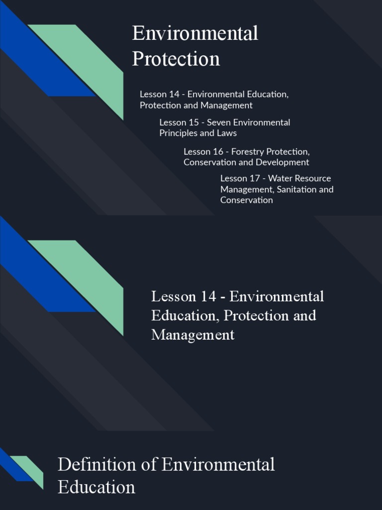 Environmental Education and Pollution Management | PDF | Water ...