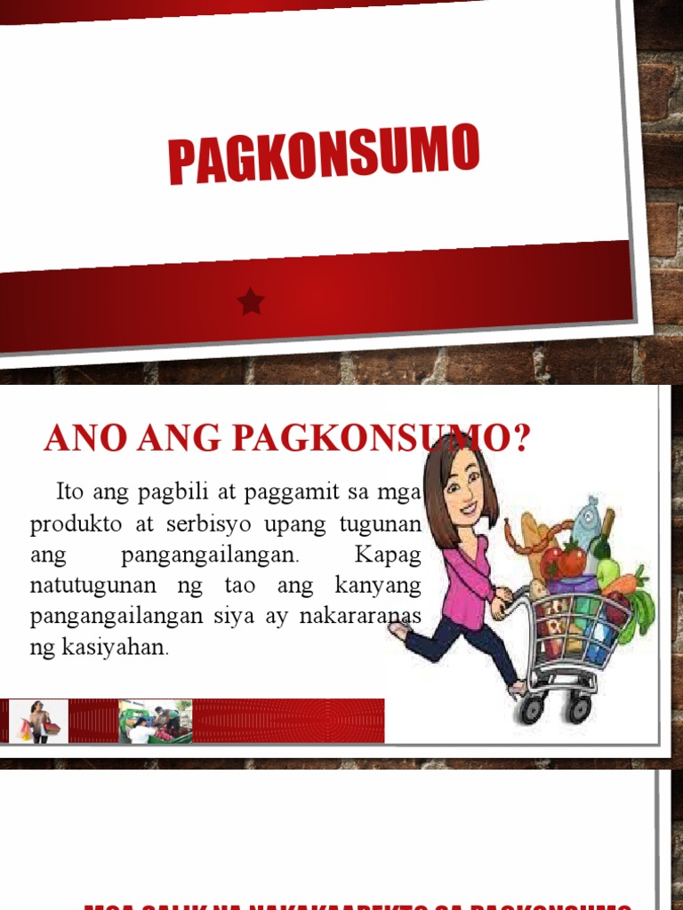 Pagkonsumo Melc Base First Quarter | PDF