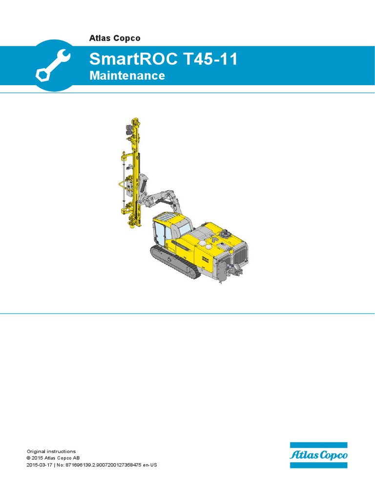 Smartroc T45 11: Maintenance | PDF | Wire | Bearing (Mechanical)