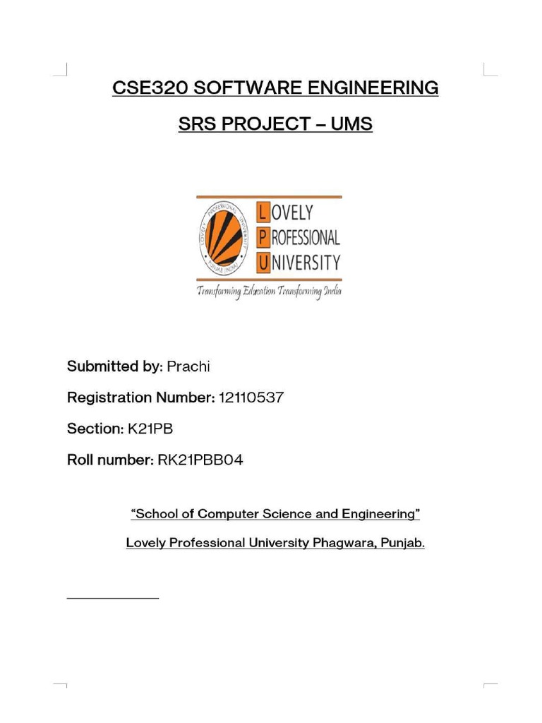 Ums Srs Project - Merged - Compressed | PDF | Data Collection | Information Technology