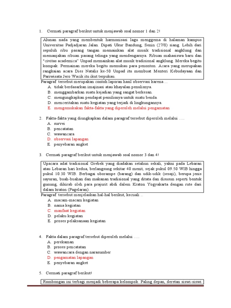 Latihan Pts SMT 1 | PDF