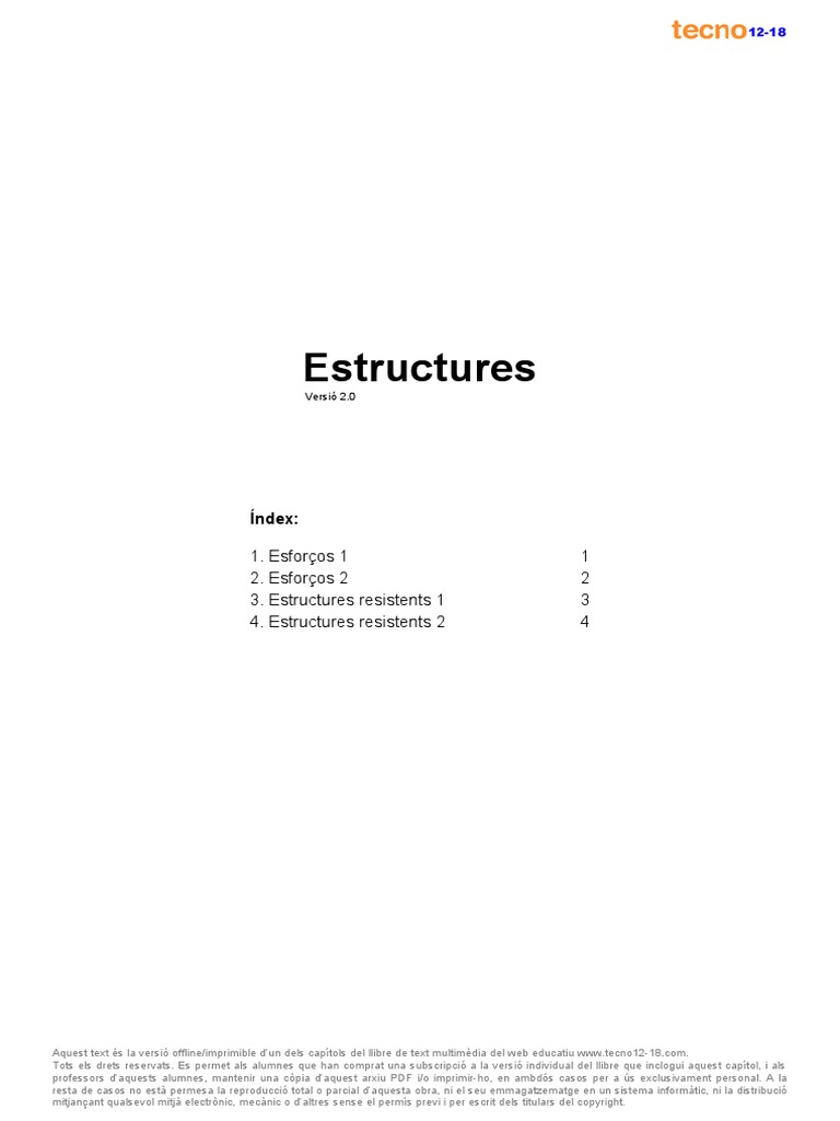 Estructures: Índex | PDF