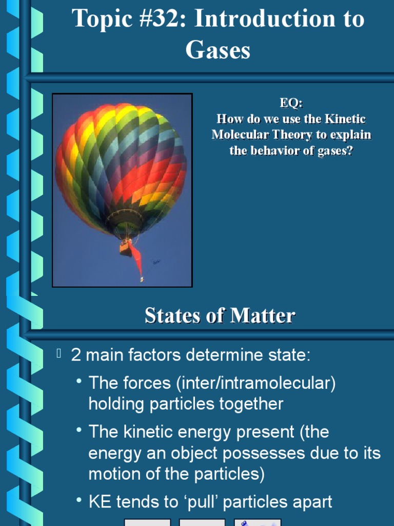 Intro To Gases and Gas Laws | PDF | Gases | Pressure