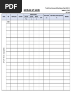 Road Inventory and Condition Survey Template | PDF