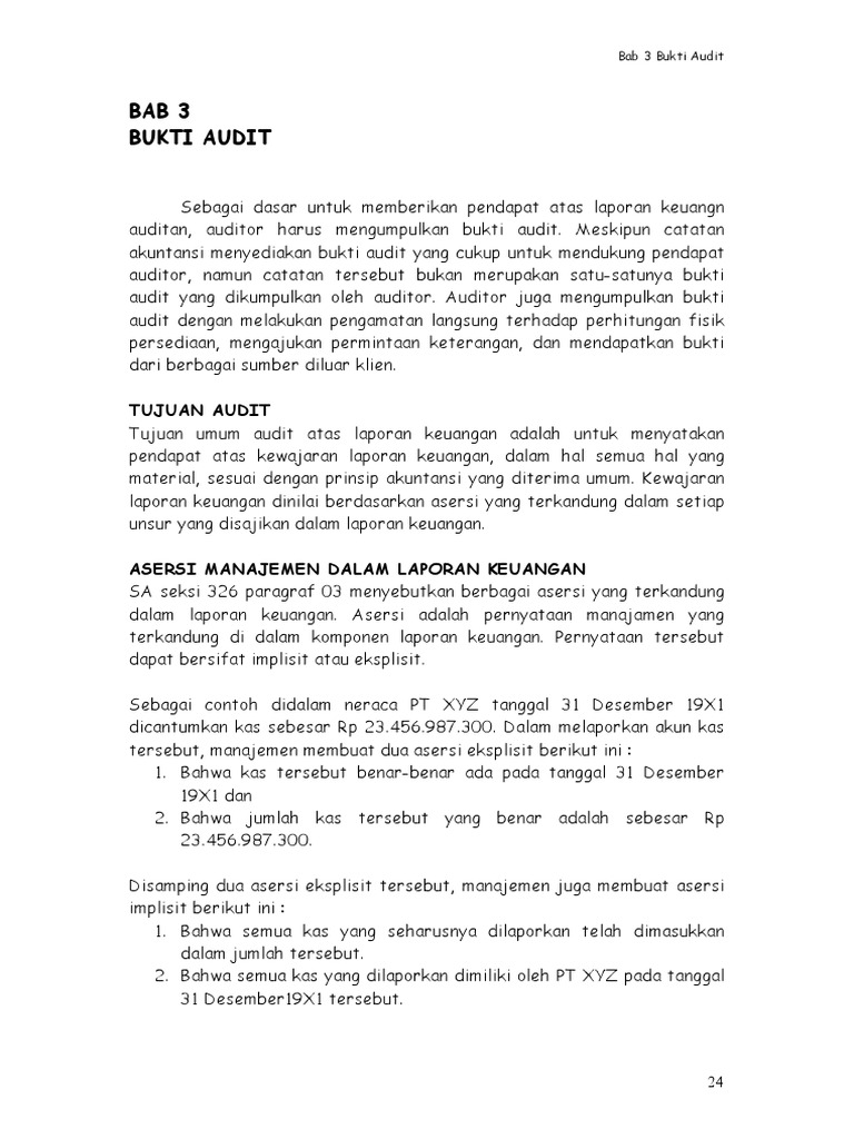 Bukti Audit | PDF
