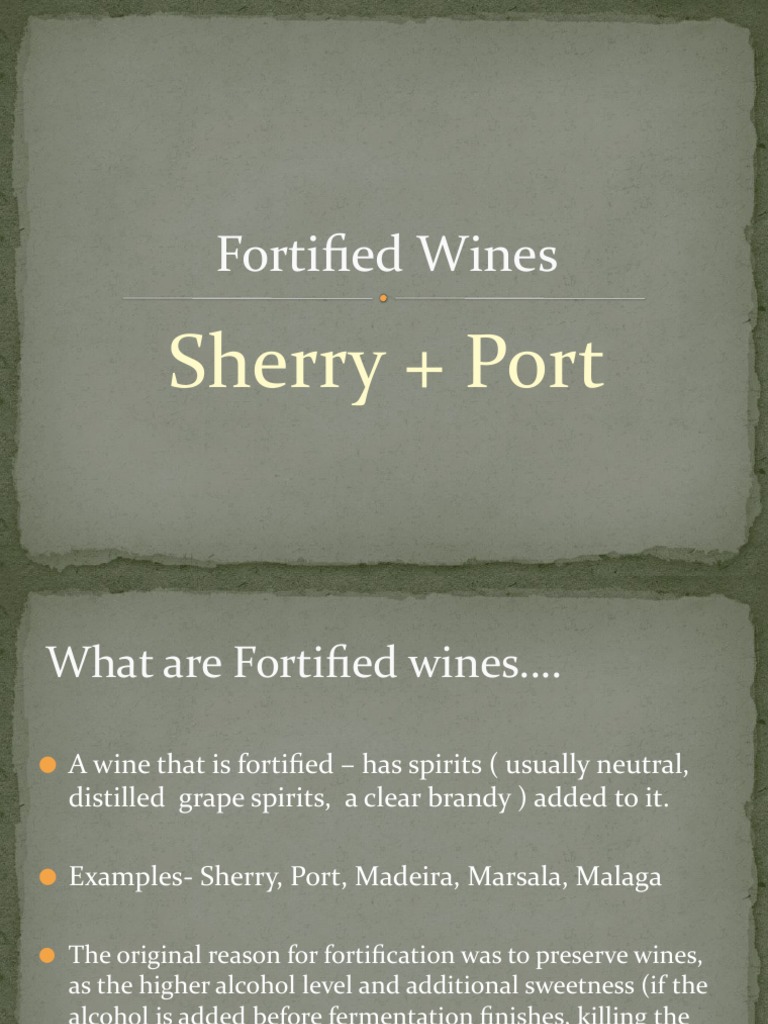 Sherry + Port | PDF | Drink | Distilled Drinks
