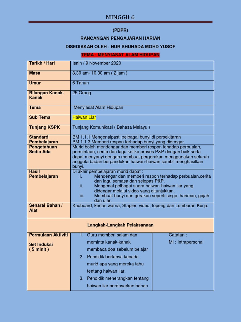 Rph-Minggu 6 Complete | PDF