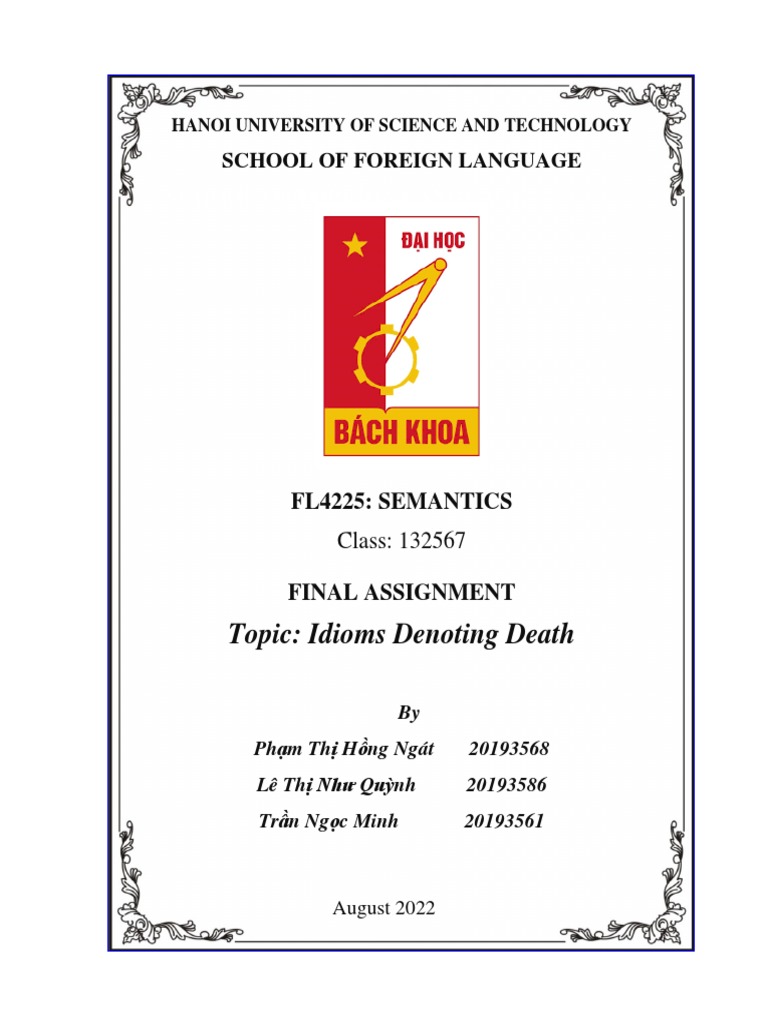 Semantics Final Essay | PDF | Idiom | Cognition