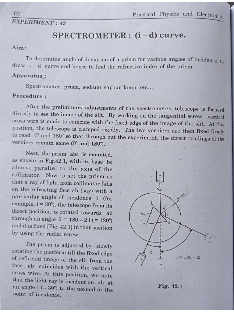 1.spectrometer I D Curve | PDF
