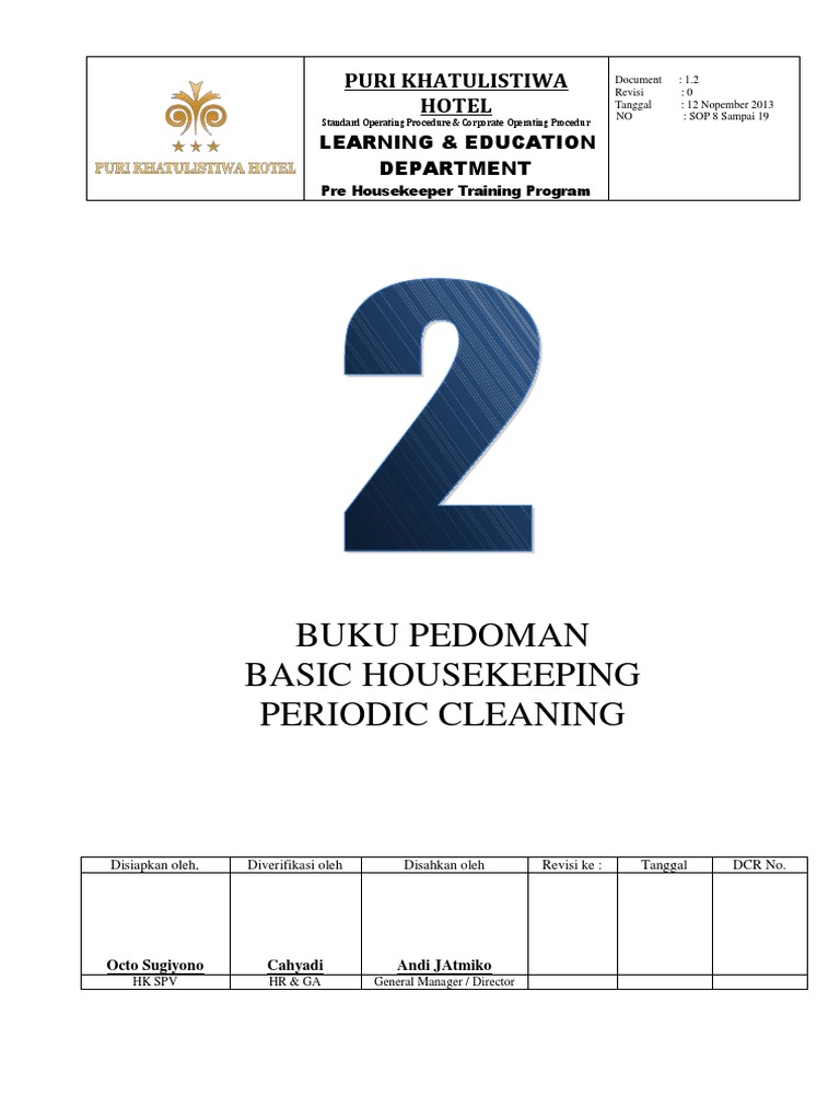 Basic Housekeeping 2 | PDF