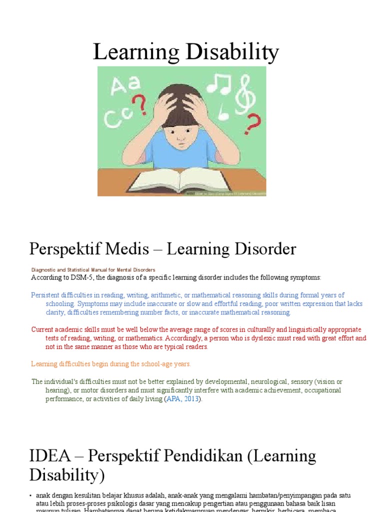 Learning Disability | PDF | Karier & Perkembangan | Kesehatan Holistik