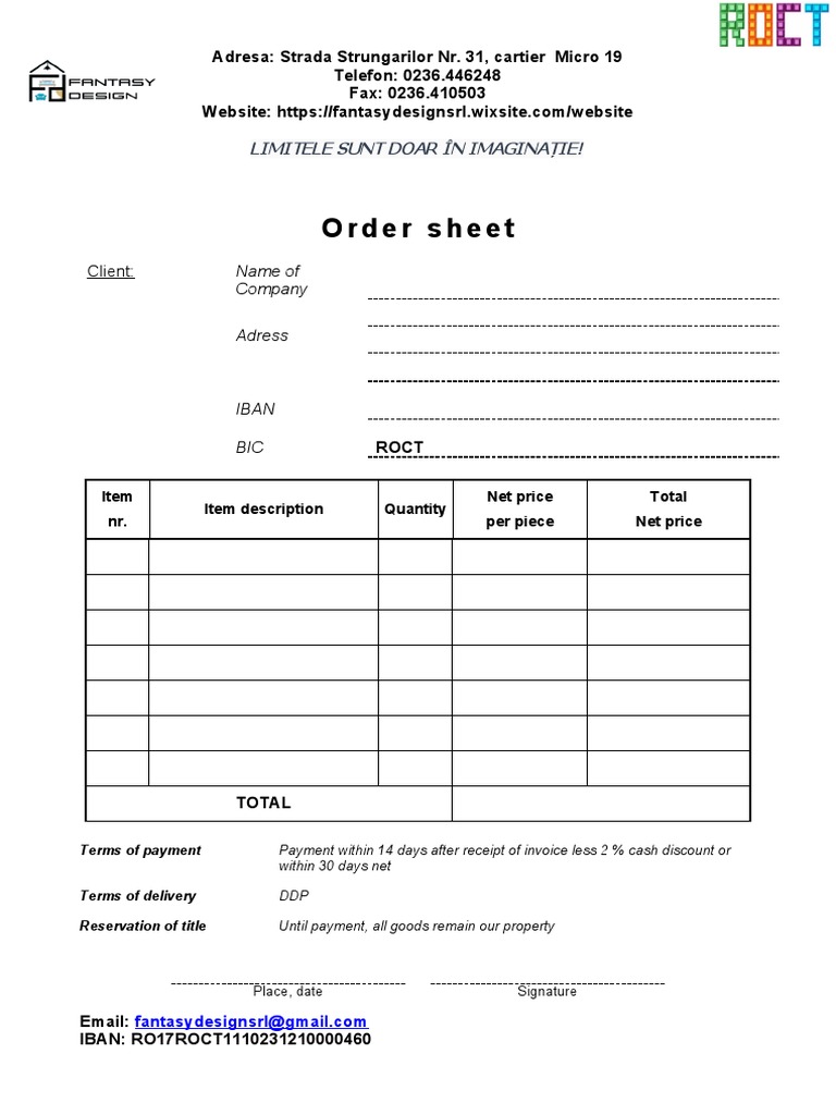 1 Order-Sheet | PDF
