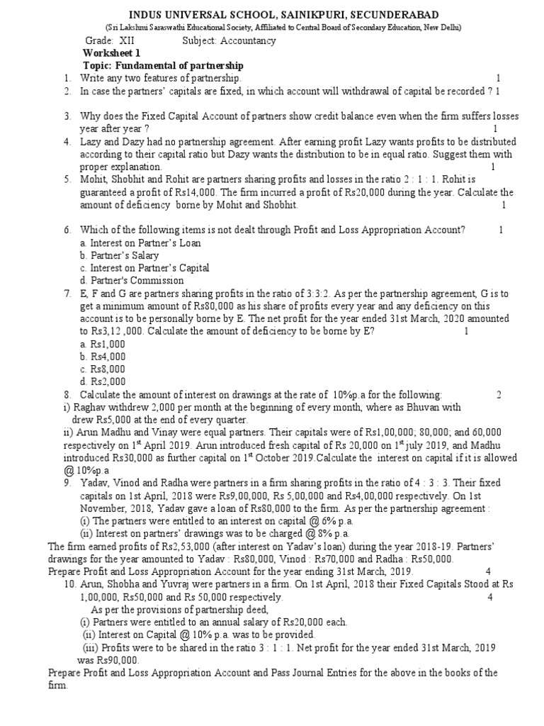 Revision Fundamentals 1 | PDF | Goodwill (Accounting) | Debits And Credits