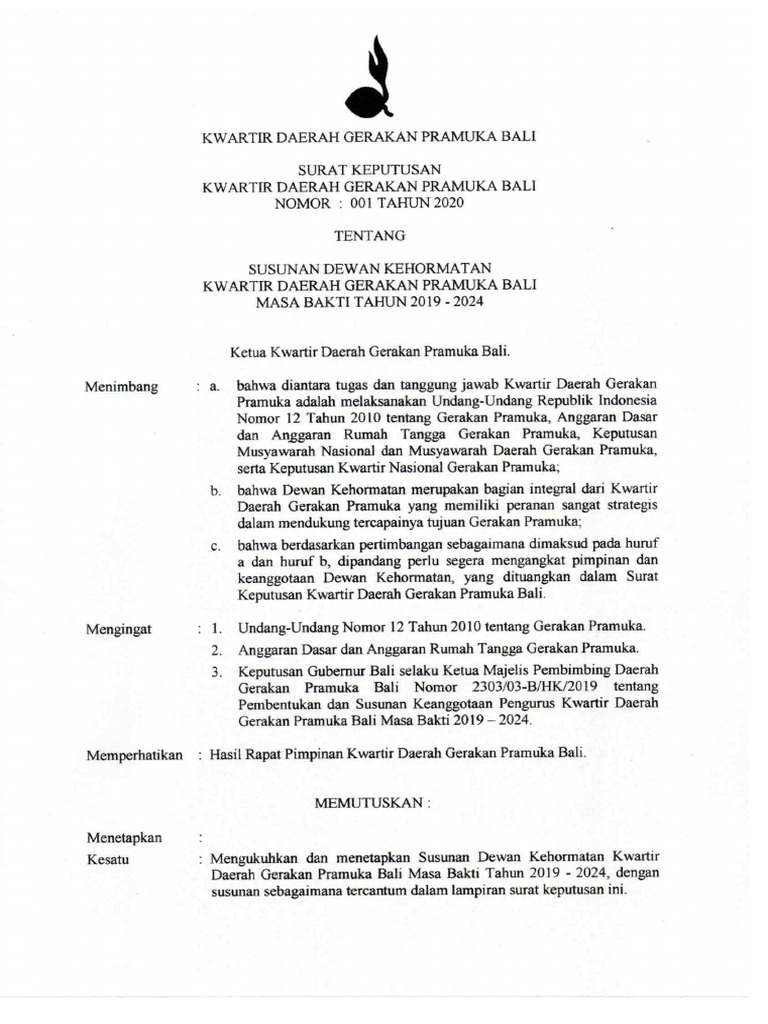 SK Dewan Kehormatan | PDF