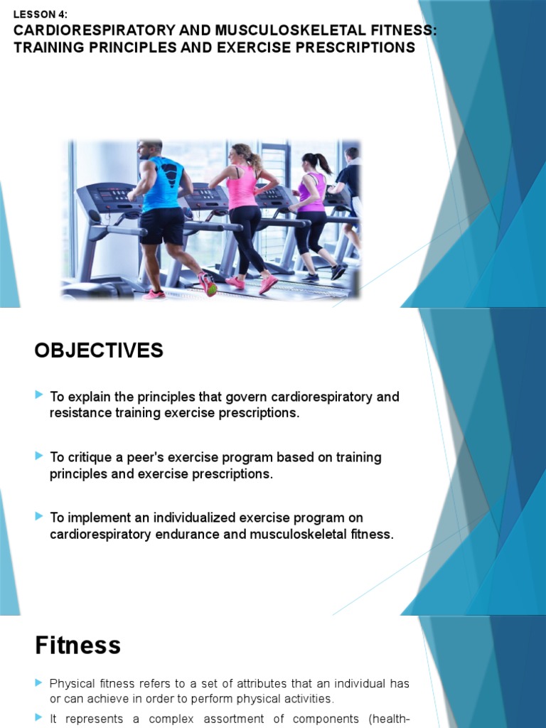 Pe1 Lesson 4 Cardiorespiratory and Muskuloskeletal Fitness | PDF | Physical Fitness | Strength ...