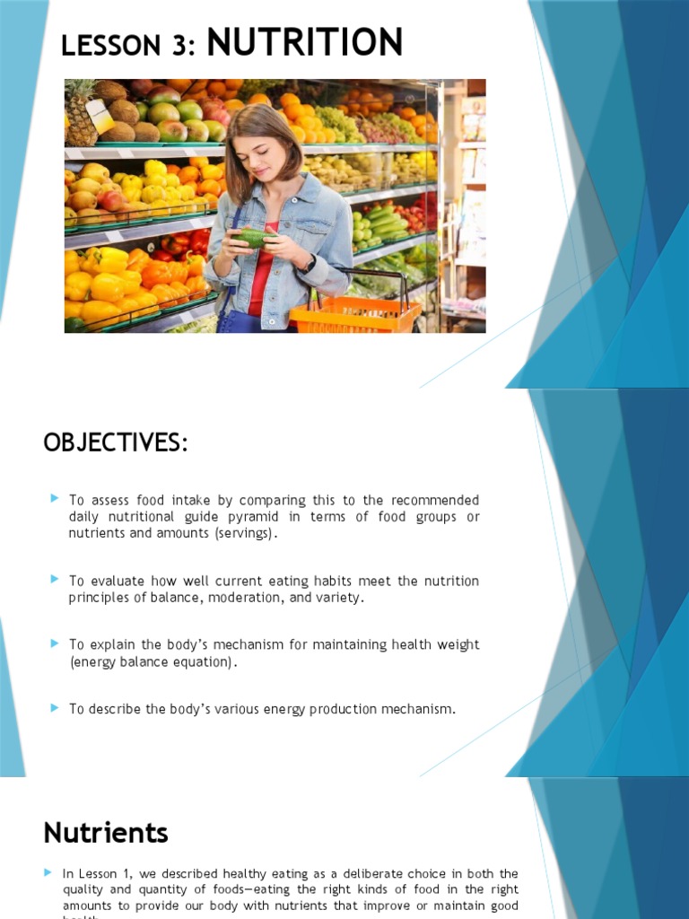 Nutrition Basics for Energy and Health | PDF | Fat | Carbohydrates