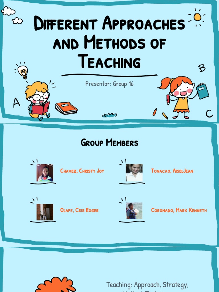 Different Approaches and Methods of Teaching 1 | Download Free PDF | Teaching Method | Learning