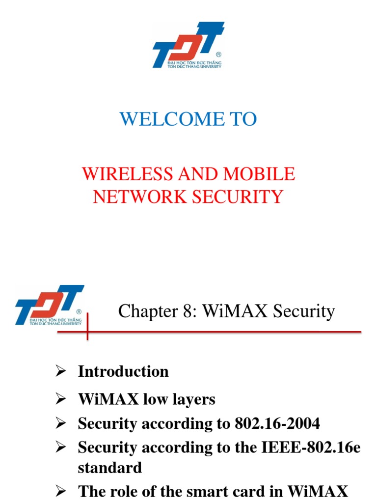 Part 8 - WiMAX Security | PDF | Wi Max | Computer Network
