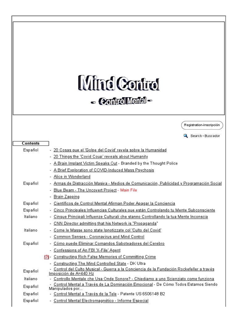 Control Mental - Mind Control | PDF