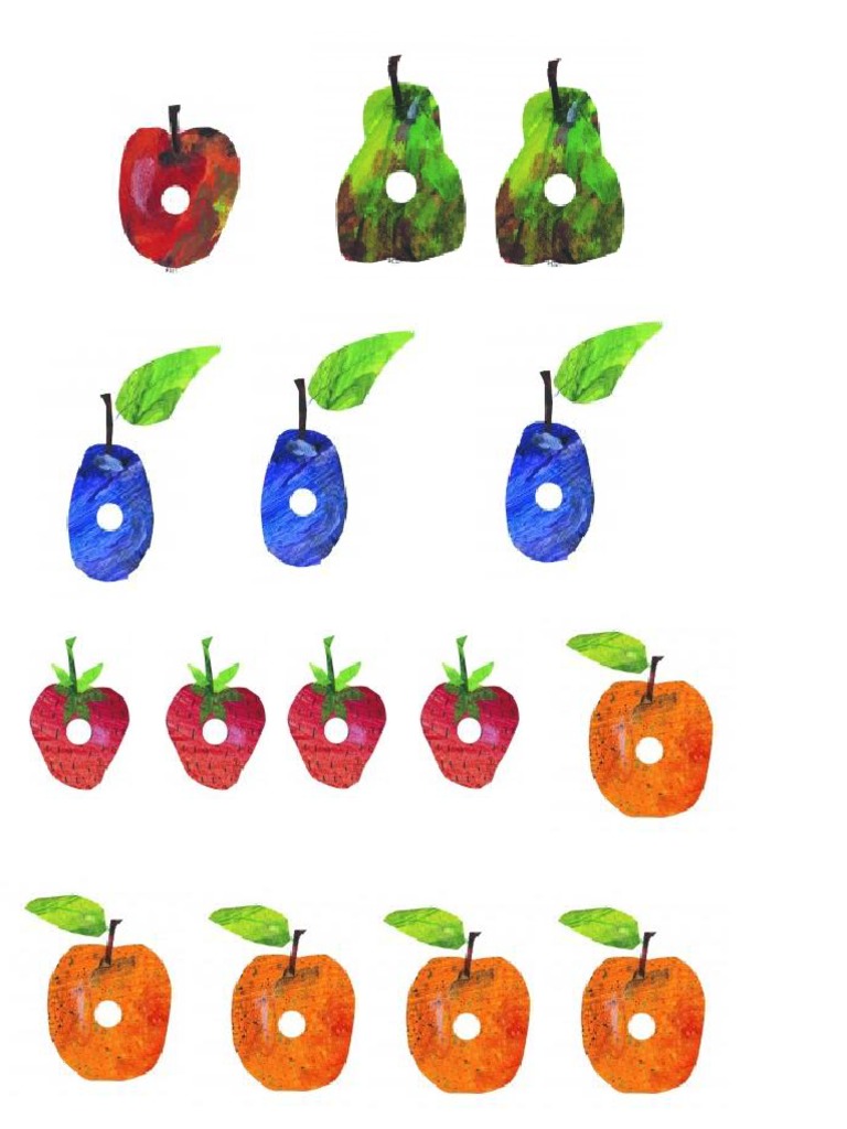 The Very Hungry Caterpillar Printables For Light Box 1 | PDF