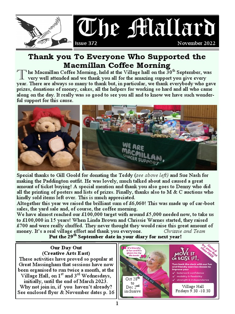 "THE MALLARD" November 2022 | PDF | Eucharist