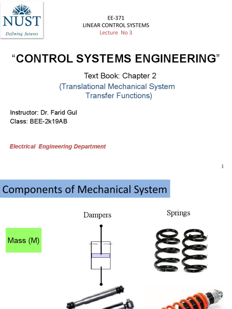 Translational Mechanical System Analysis | PDF | Force | Mechanical ...