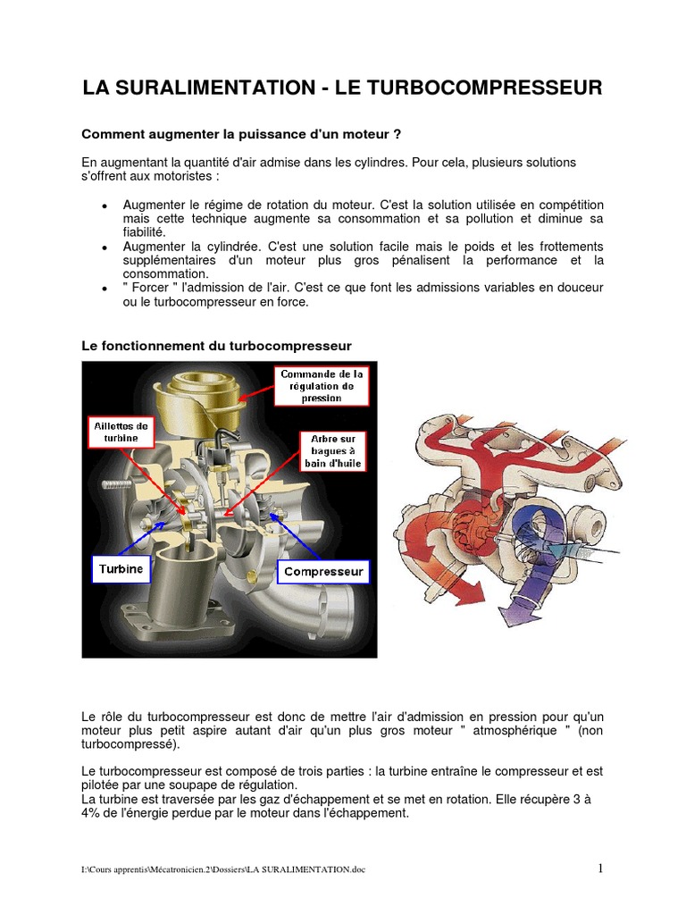 Turbo: Puissance et Efficacité | PDF | Turbocompresseur | Turbine à gaz