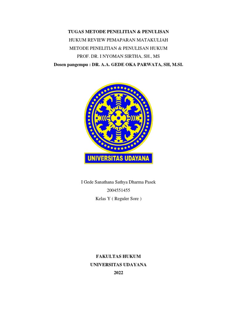 Tugas Metode Penelitian | PDF