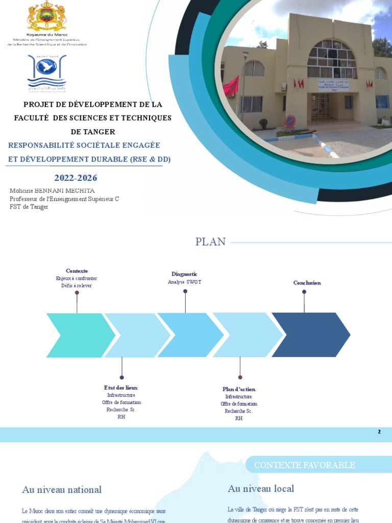 Présentation Candidature 2022 FST Tanger V1 | PDF | Doctorat ...
