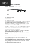 Características del Fusil FAL 7.62 | PDF | Rifle | Revista (armas de fuego)
