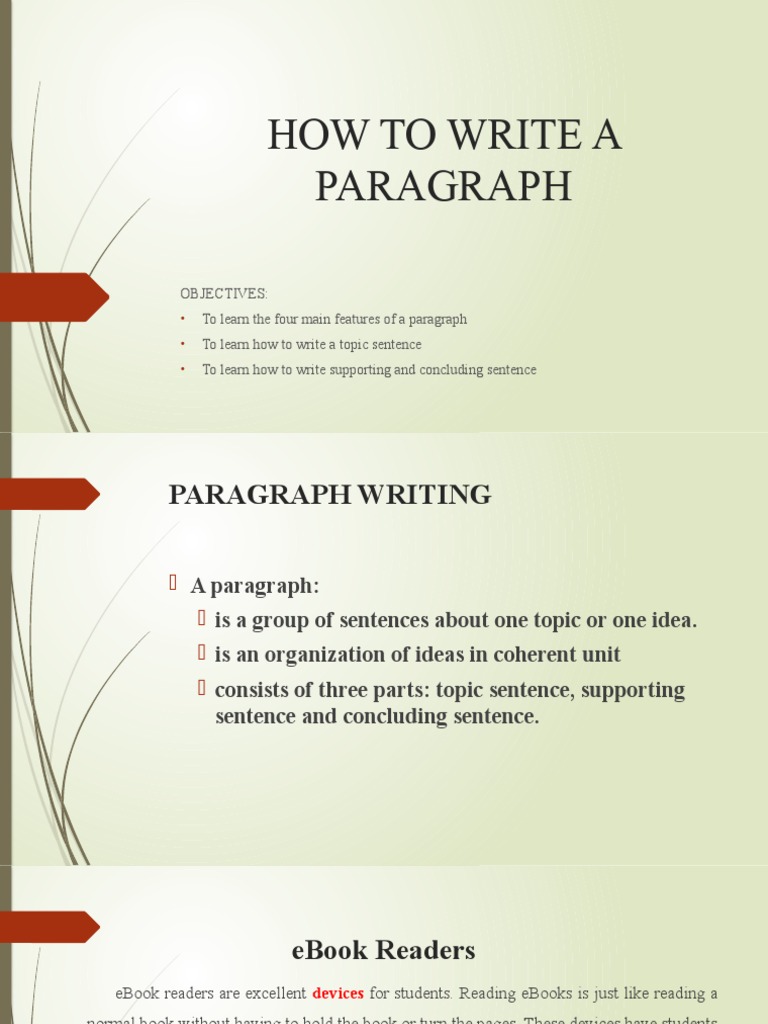 How To Write A Paragraph | PDF | Paragraph | South America