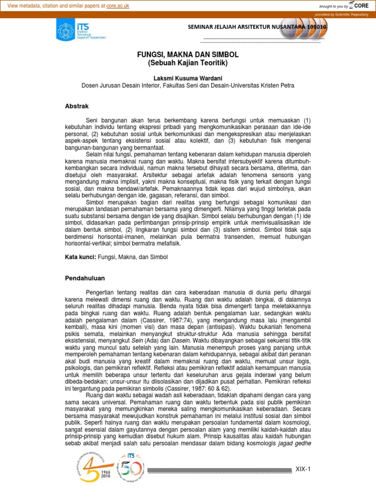 Simbol dalam Filsafat Arsitektur | PDF | Filsafat