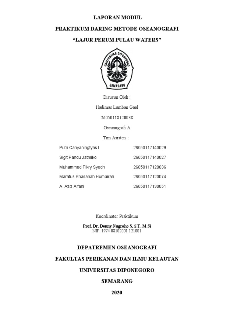 Metos 2020 - Cover Dan Format Laporan Modul | PDF