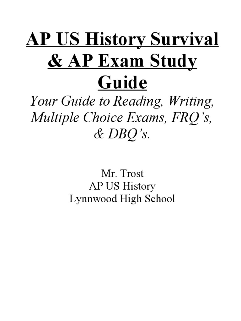Ap Us History Survival Guide Amp Amp Study Guide | PDF | Essays | Test ...