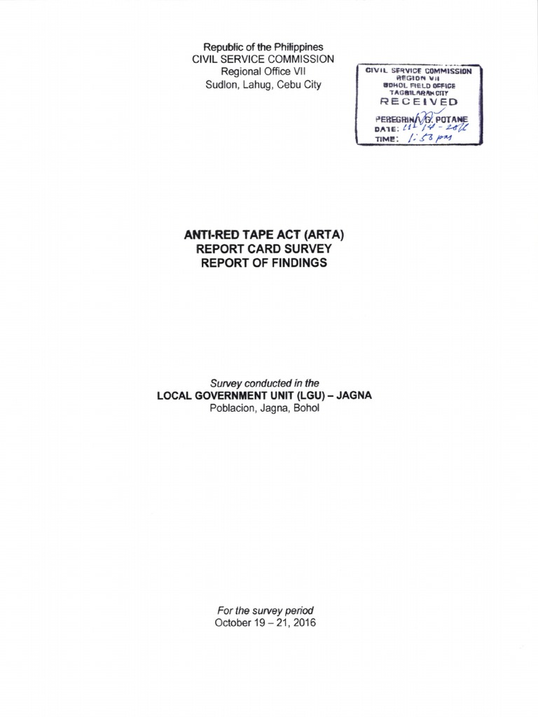CSC Anti-Red Tape Act (Arta) | PDF | Employment | Government